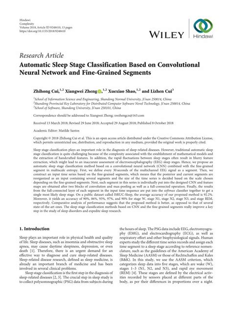 Pdf Automatic Sleep Stage Classification Based On Convolutional Neural Network Downloads