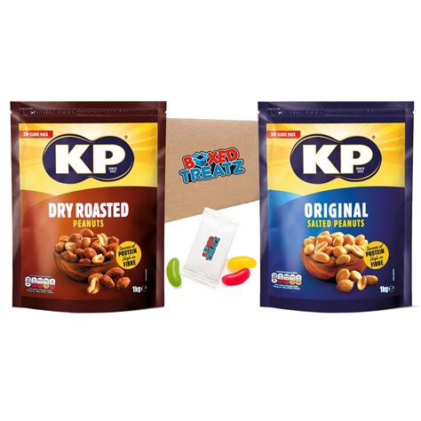 Kp Nuts Kp Dry Roasted Peanuts 1kg Kp Original Salted Peanuts 1kg Kp Peanuts Bundle Of 2 Dry And