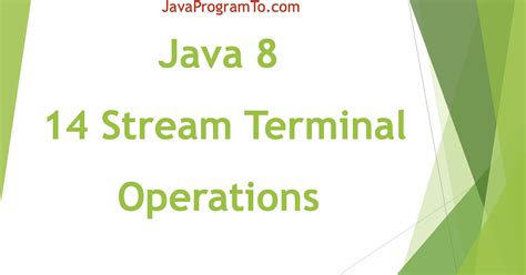 Java 8 14 Stream Terminal Operations With Examples JavaProgramTo