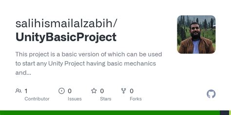Github Salihismailalzabih Unitybasicproject This Project Is A Basic Version Of Which Can Be