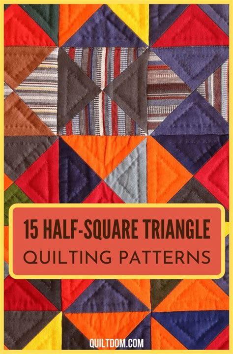 15 Crazy Beautiful Half Square Triangle Quilt Patterns Half Square Triangle Quilts Pattern