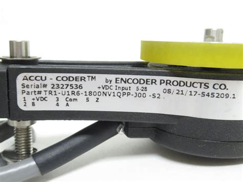 Accu Coder Tr1 U1r6 1800nv1qpp J00 S2 Encoder 5 28vdc Austin Surplus Industrial Inc