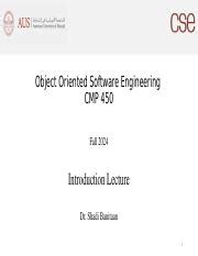 Master Object-Oriented Software Engineering: Key Concepts & | Course Hero
