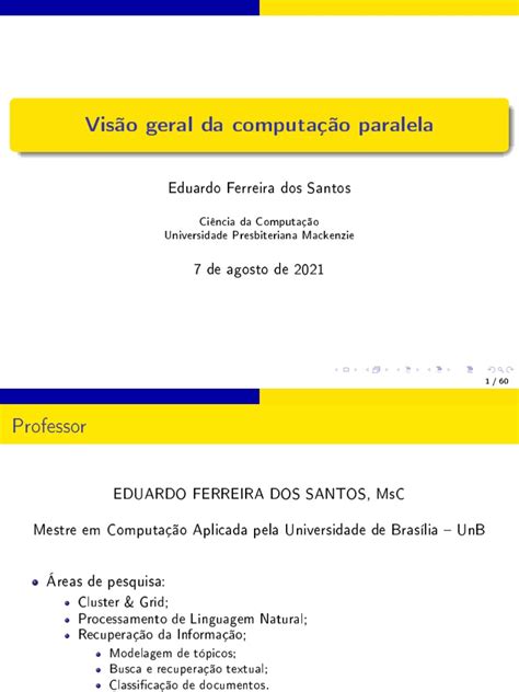 Aula01 Paralela Download Grátis Pdf Computação Paralela