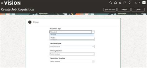 Creating Job Requisition In Orc Soais