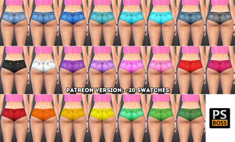 Denim Mini Booty Shorts V1 Lite Clothing Loverslab