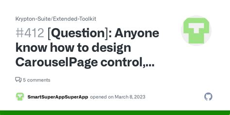 Question Anyone Know How To Design Carouselpage Control Help Me · Issue 412 · Krypton Suite