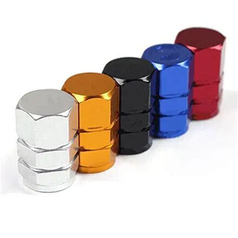 4 Uds De Llantas Universales De Aleación De Aluminio Para Coche Tapas De Válvula De Aire Para