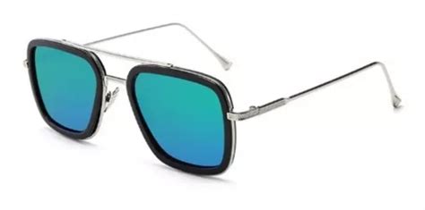 Gafas Tony Stark Espejadas Azules Hombre Iron Man Envío Gratis