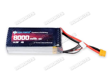 Genx 148v 4s 8000mah 40c 80c Premium Lipo Lithium Polymer Battery