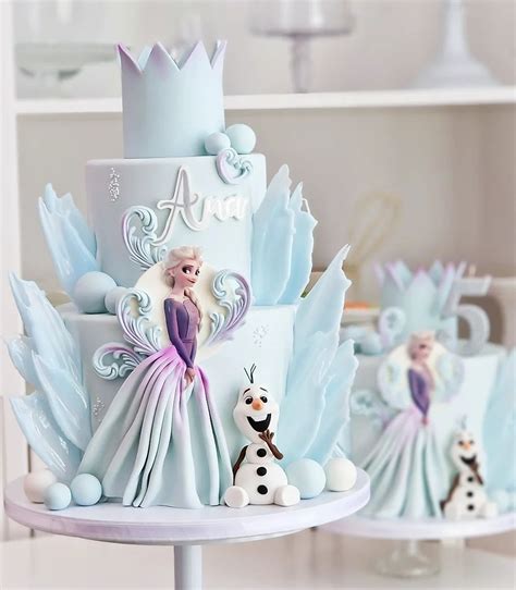 Frozen Themed Birthday Cake