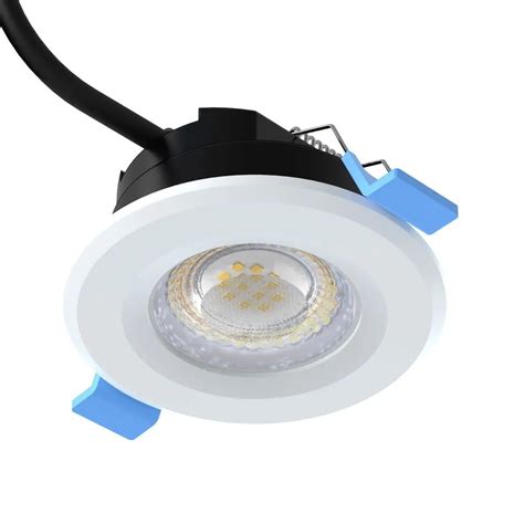 7w Fixed Ip65 Fire Rated Led Downlight White Bezel