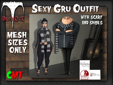 Second Life Marketplace Devilock Sexy Gru Costume Add To Unpack