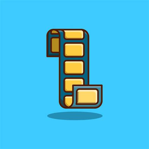 Film Frame Illustration In Cartoon Style On Isolated Background Movie