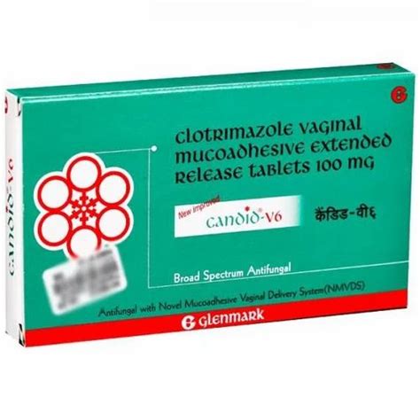 CLOTRIMAZOLE 100MG VAGINAL MUCOADHESIVE EXTENDED RELEASE TABLETS 1 X 10 At Best Price In Nagpur
