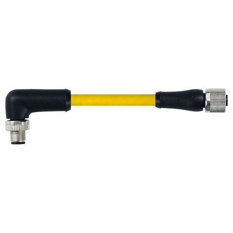 M12 Male Right Angle X M12 Female Straight 4 Pins Cordset 812tp3 7700 P4161 U0c1000 Grainger