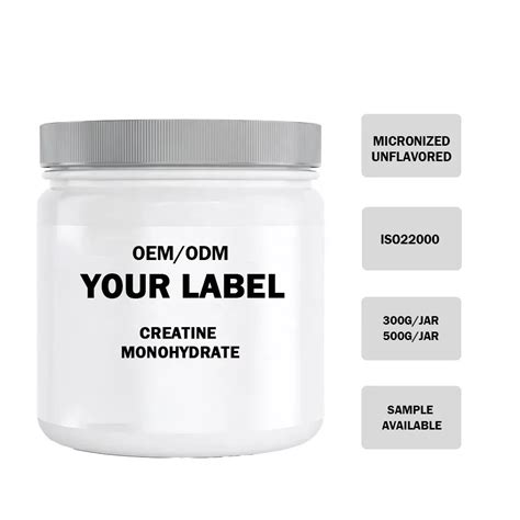 Iso Factory Oem Micronized Creatine Monohydrate Poudre Monohydrate