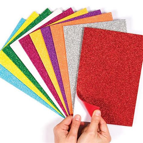 Self Adhesive Glitter Foam Sheets