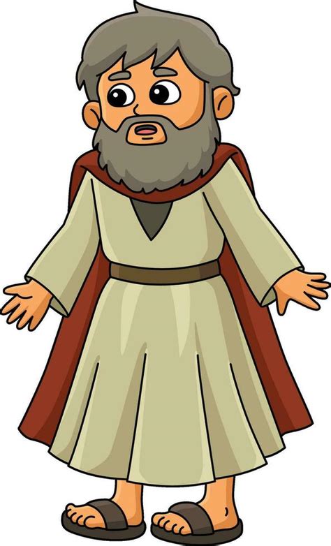 Moses Cartoon Colored Clipart Illustration 34812380 Vector Art At Vecteezy