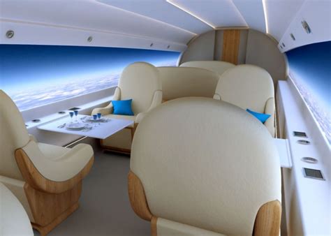 Windowless Supersonic Private Jet With Live Streaming Screens