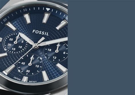 Everett Chronograph Stainless Steel Watch Fs6105 Fossil