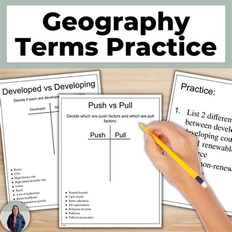 Geography Vocab Worksheet Worksheets Library