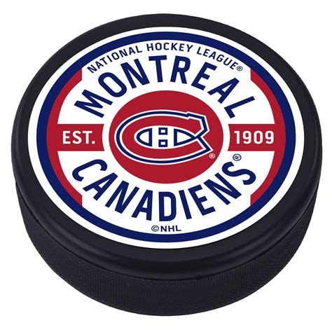 Montreal Canadiens Nhl Gear Textured Hockey Puck — Maison Sport