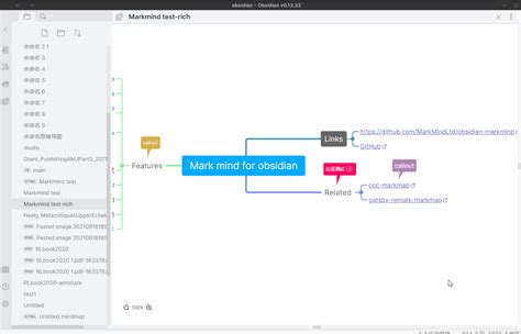 github markmindckm obsidian markmind a mind map outline and pdf