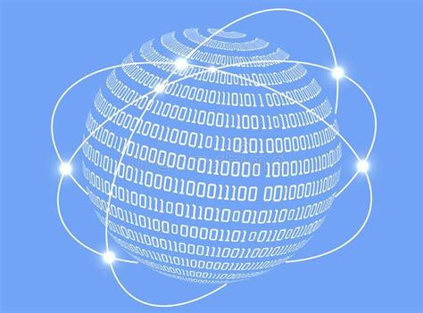 Abstract Technology Binary Code Background