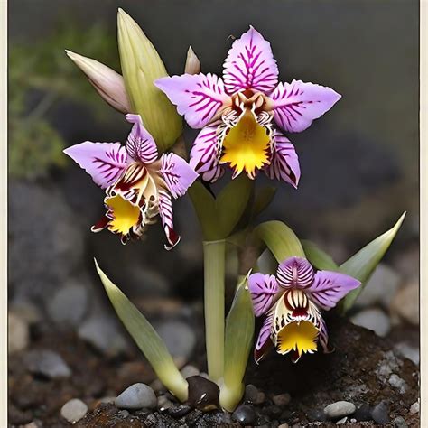 Premium Photo Mezcla La Flor Cattelya Trianae Con Cndor De Los Andes Ai