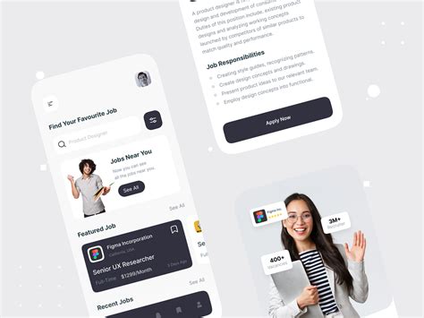 Job Finder Mobile App Ui Design By Devignedge Design Agency On Dribbble