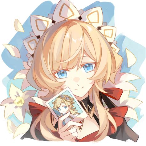 Sandrone And Alain Guillotin Genshin Impact Drawn By