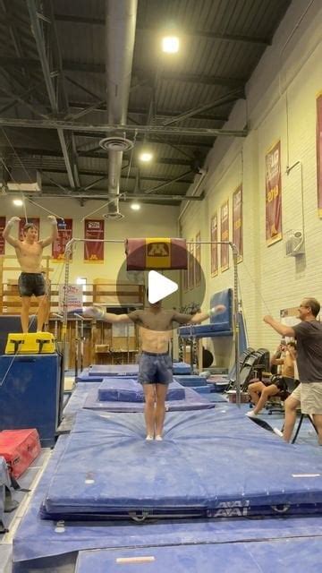 University Of Minnesotas Kellen Ryan Lands A Double Twisting Triple Tuck Dismount Off Of High