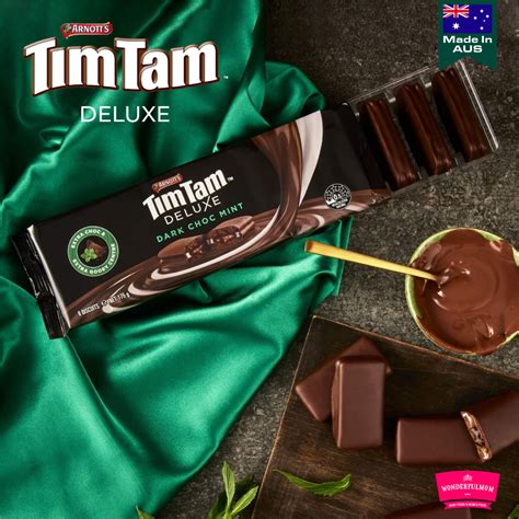 Arnotts Tim Tam Deluxe Dark Choc Mint 175g Wonderfulmom Lk