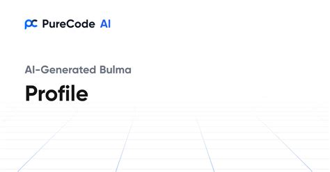 Build Great Bulma Profile Components Faster Using Ai Tools