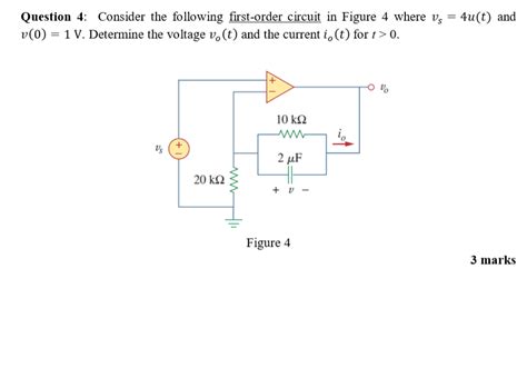 Solved Question Consider The Following First Order Chegg