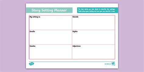 Sensory Story Setting Planner Teacher Made Twinkl