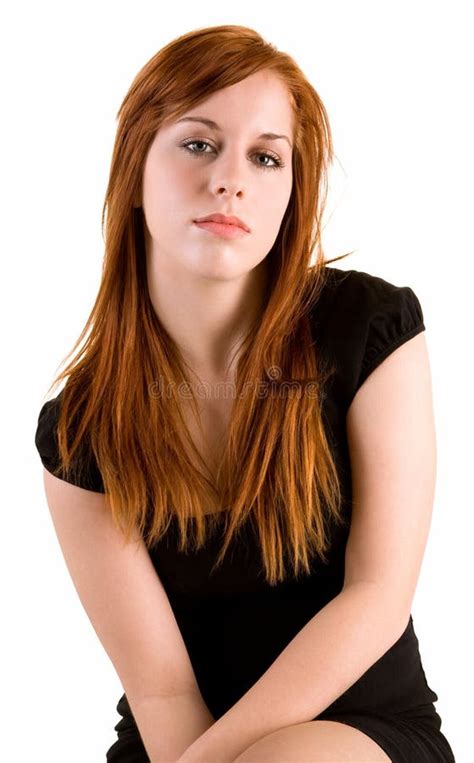 Young Redhead Woman Holding A Blank White Sign Stock Image Image Of Lady Card 4465989