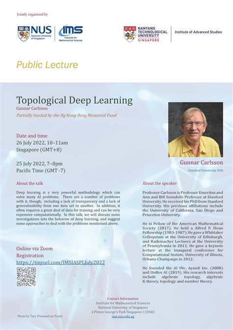 Applied Topology In Frontier Sciences Institute For Mathematical Science