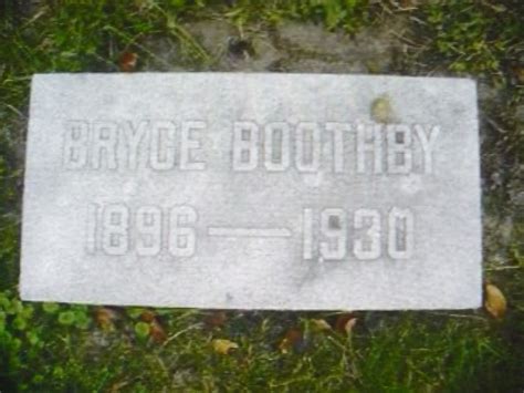 Bryce Boothby 1896 1930 Find A Grave Memorial