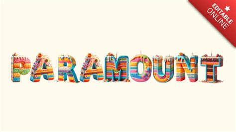Paramount Birthday Cake Alphabet Font Text Effect Generator