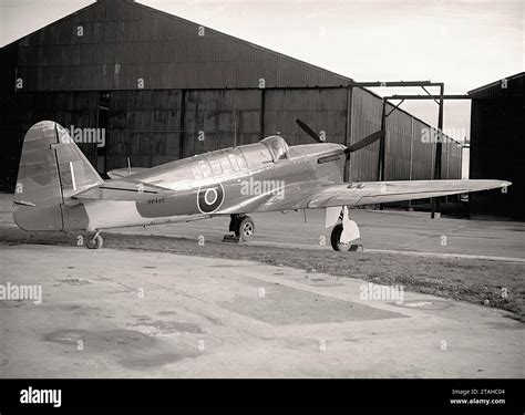 Airplane Fairey Firefly Mkia Pp485 At Heston February 1946 Stock