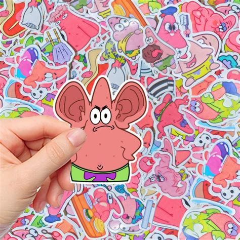 Jual Sticker Patrick Star Patrick Star Stiker Patrick Sticker Stiker Spongebob Patrick