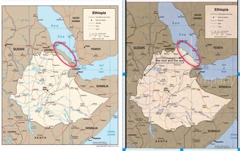 Altered Map Falsely Shows Eritreas Assab Port As Being Part Of