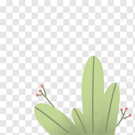 Decorative Minimalist Green Leaf Corner Frame Right Leaf Decorative