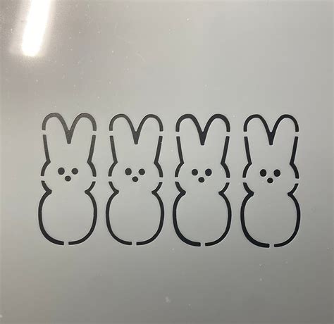 Pyo Easter Peeps Stencil Etsy