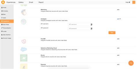 dotdigital integration odicci online help