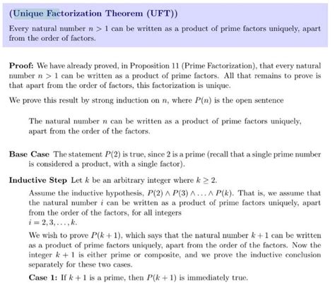 Solved In The Course Notes Read The Proof Of The Urique