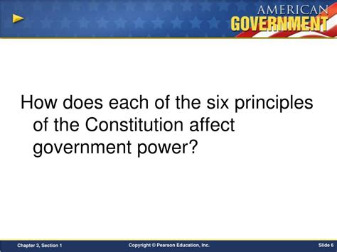 Ppt Chapter 3 Sec 1 The Constitution Principles Powerpoint