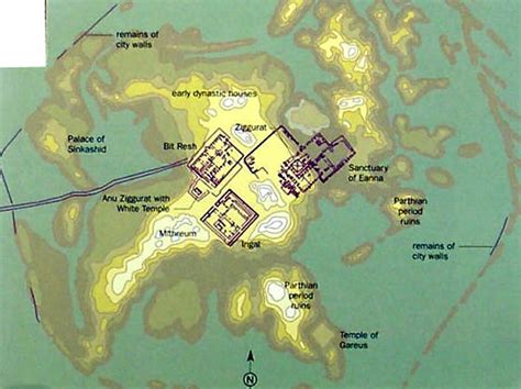Picture Information Map Of Uruk In Sumer